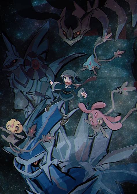 Akari Giratina Dialga Palkia Giratina And More Pokemon And More Drawn By Anzu
