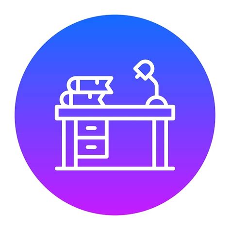 Premium Vector Study Table Vector Illustration