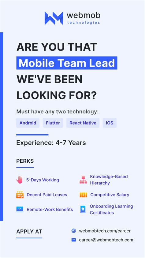 Khushi B On Linkedin Mobileteamlead Requiredtechstack Android Ios