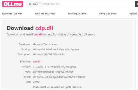 How To Fix Cdpdll File Is Missing Error In Windows