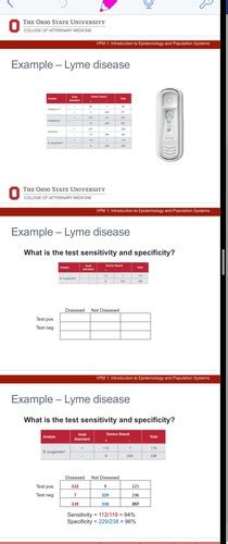 Practice Problems For Specificity And Sensitivity Flashcards Quizlet