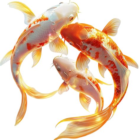 흐르는 지느러미와 꼬리와 완벽한 조화로 수영하는 우아한 금붕어 우아한 금붕어 수영 Png 일러스트 및 이미지 에 대한 무료