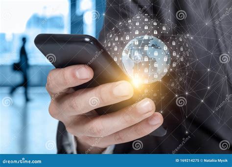 Password Protected Applications In The Mobile Device Stock Image Image Of Person Business