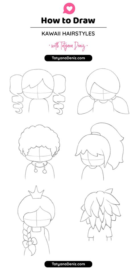 How To Draw Kawaii Hairstyles Kawaii Hairstyles Chibi Hair Kawaii