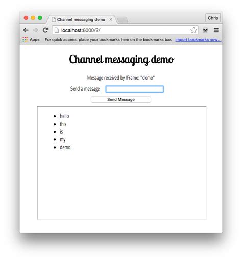 Using Channel Messaging Web APIs MDN