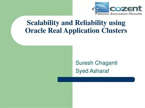ppt scalability and reliability using oracle real application