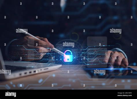 Internet Security Fingerprint Scanning Unlocks And Access To Username And Password User Use