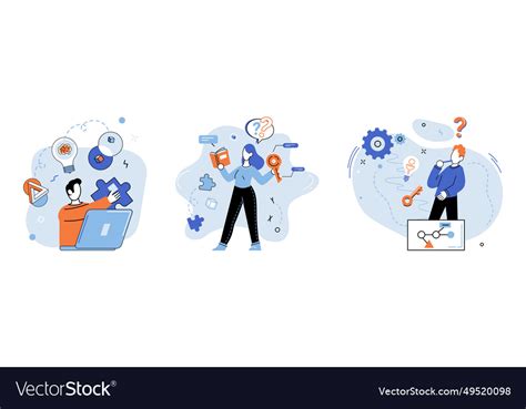 Logical Thinking Thought Is Fertile Ground Where Vector Image