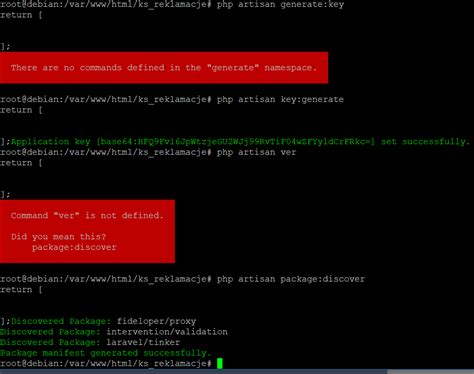 Laravel Php Artisan Display Return Stack Overflow