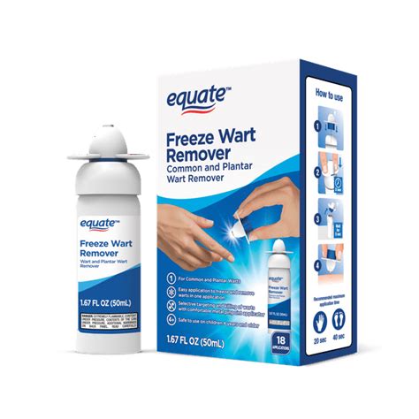 Equate Freeze Wart Remover 1 6 Fl Oz W Precision Metal Tip Applicator Use On Common And Plantar