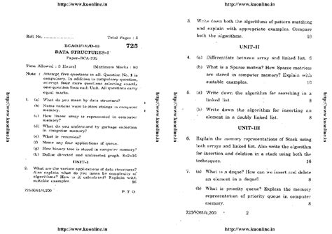 Bca Sem Data Structures Dec Bachelor Of Computer Application Studocu