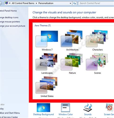 چگونه تصویر زمینه ویندوز 7 را عوض کنیم