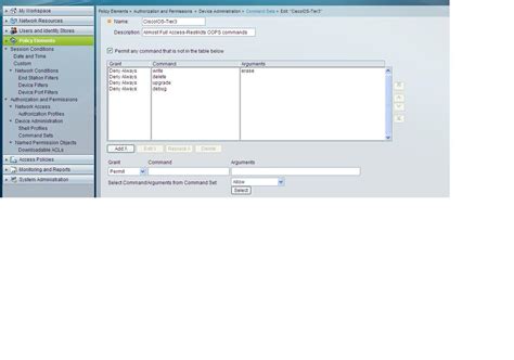 Setting Privileges In Cisco Secure Acs Version 5 1 0 44 Cisco Community