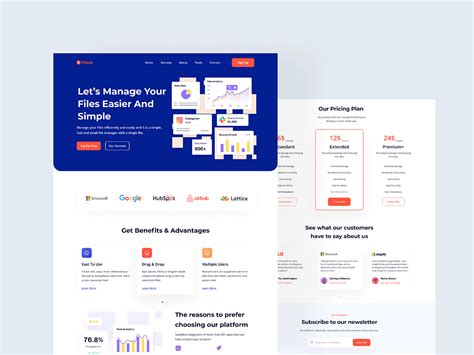 Sass Landing Pages Design On Behance
