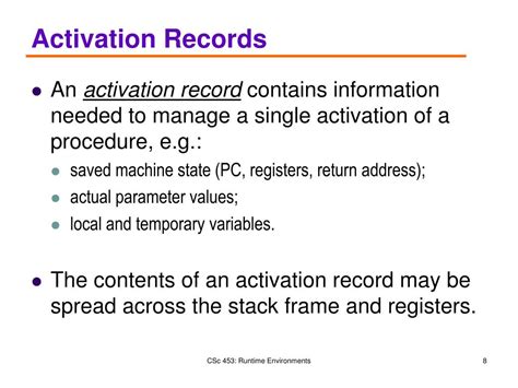 Ppt Csc Runtime Environments Powerpoint Presentation Free