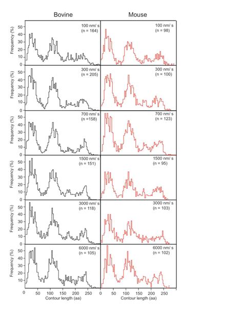 FIGURE S3 Histograms Of Contour Lengths At Individual Pulling Download Scientific Diagram