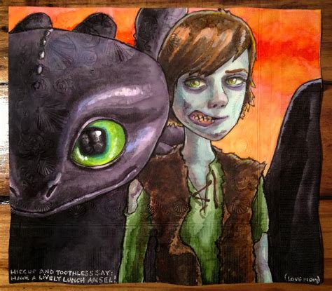 Zombie Hiccup With Toothless Rhttyd
