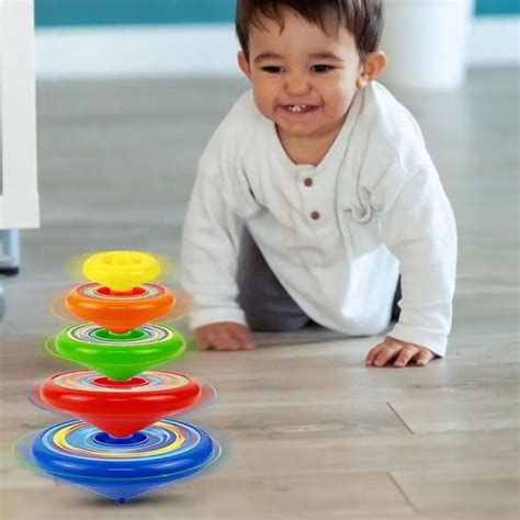 Protru Gyro Folding Stacked Spinning Top Rotating Toy Interesting