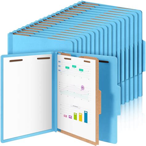 Skyygemm 48 Pcs Classification Folders Letter Size 1 Divider