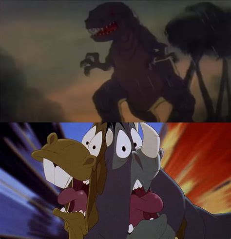 Dweeb And Woog Gets Scared By T Rex By Johnnysaurus93 On Deviantart