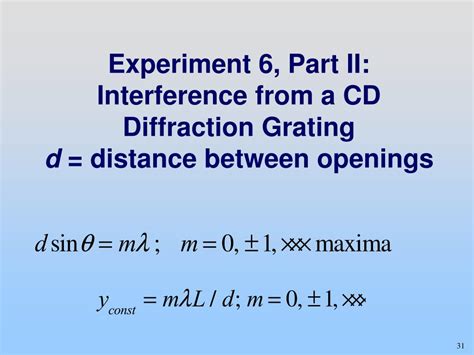 Ppt W14d2 Interference And Diffraction Experiment 6 Powerpoint Presentation Id 5567998