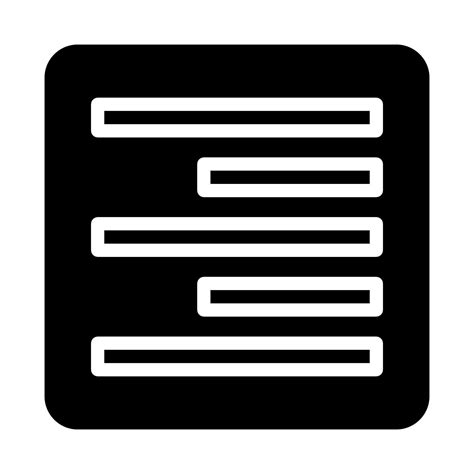 Right Alignment Text Icon Concept Of Text Formatting And Document Editing 54471579 Vector Art