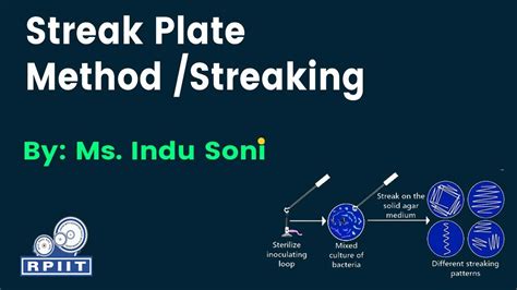 Streak Plate Method Streaking By Ms Indu Applied Science Department