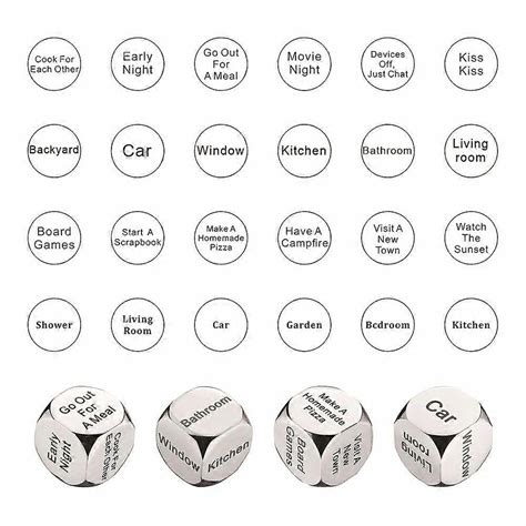 Titanium Steel Shiny Decision Coins Dice Bars Nightclubs Sex