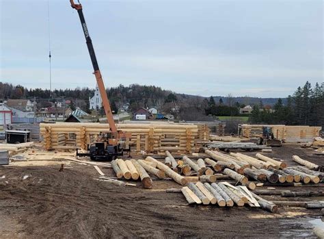 Flynn Log Homes Our Latest Beautiful Massive Log Home