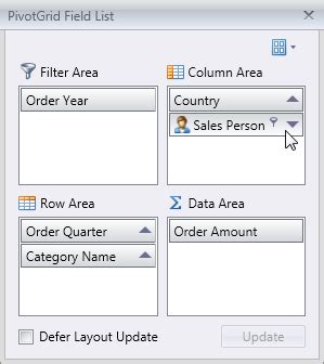 Pivotgridcontrol Allowsortinfieldlist Property Wpf Controls Devexpress Documentation