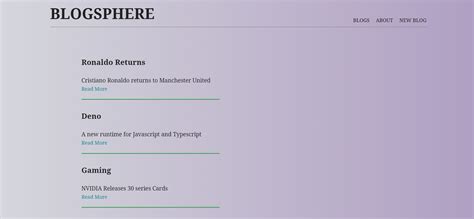 Github Rayaan01blogsphere A Crud Based Blog Application Using