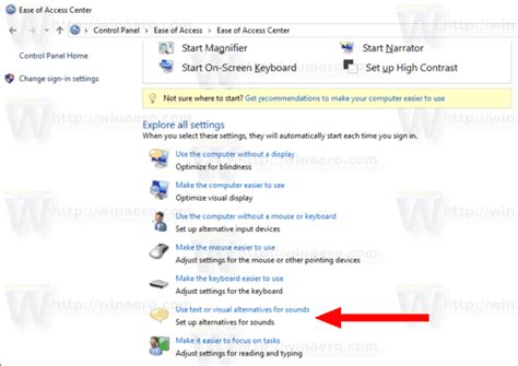 Enable Visual Alerts For Notifications In Windows 10 Sound Sentry