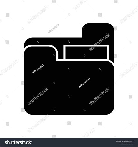 Folder Icon File Vector Office Illustration Stock Vector Royalty Free 2272070517 Shutterstock