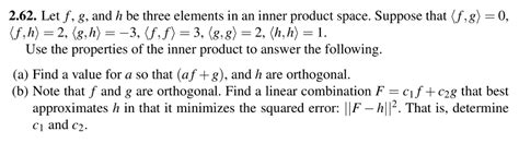 solved 2 62 letf g and h be three elements in an inner