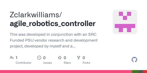 GitHub Zclarkwilliams Agile Robotics Controller This Was Developed In Conjunction With An SRC