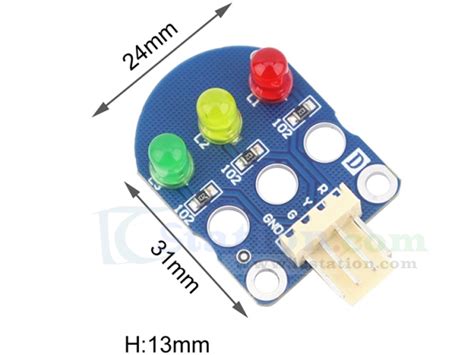 Red Green Yellow Led Simulate Traffic Light Module For Mcu Control