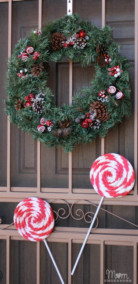Peppermint Candy Cane Wreath