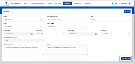 Manage Time Logs Help Center
