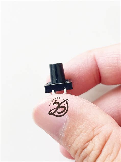 10 BUAH TACTILE SWITCH 12x12x12 Mm BULAT TACT SWITCH PUSH ON BUTTON KAKI 4 MICRO SWITCH TATSWIT