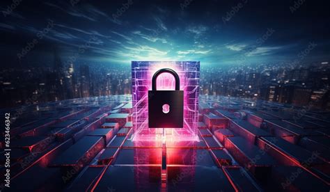 Cyber Security Digital Crime Concept Data Protection From Hackers Stock Illustration Adobe Stock