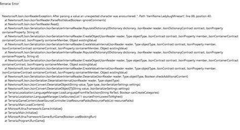 Terraria Error I Need Help R Terraria