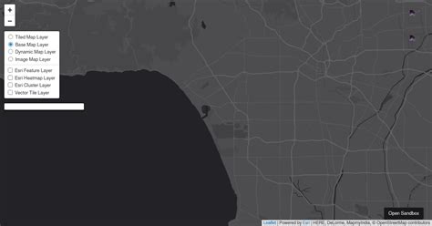 Esri Leaflet Vector Examples CodeSandbox