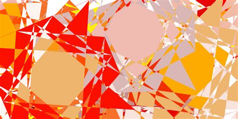 Light Orange Vector Backdrop With Triangles Lines 15470803 Vector Art At Vecteezy