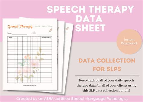 speech therapy data collection speech therapy notes slp digital data