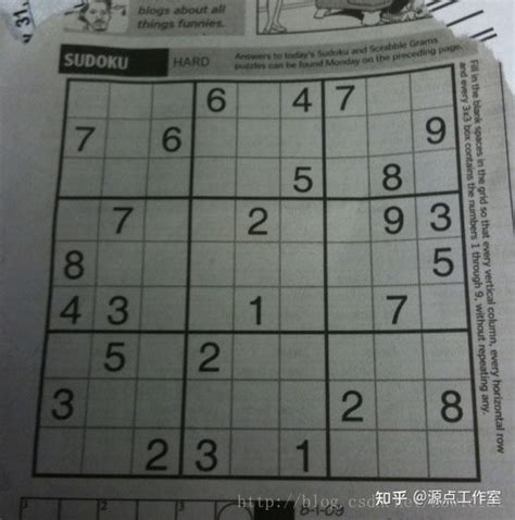 基于 Opencv 及 Python 的数独问题识别与求解 知乎