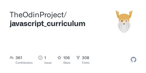 github theodinproject javascript curriculum