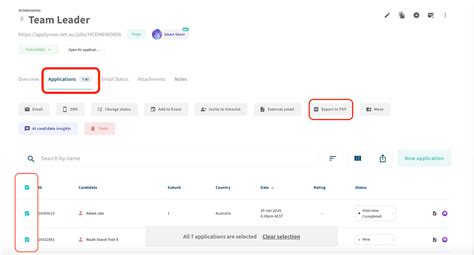 Exporting Applications To Pdf