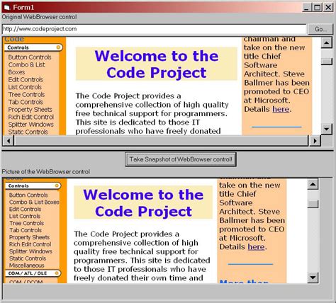Ocx Snapshot Codeproject