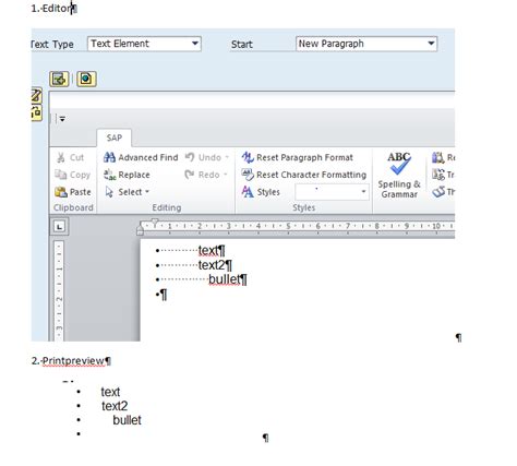 How To Print Bullets In Include Text In Smartform Sap Community