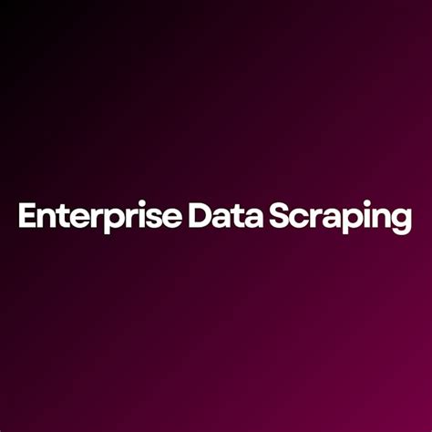 Do Enterprise Data Scraping And Web Scraping Automation By Bentamam Fiverr